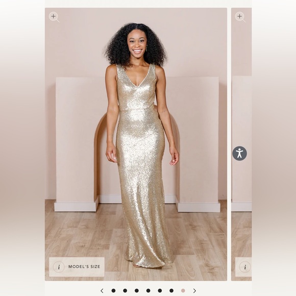 Revelry | Dresses | Revelry Sequin Bridesmaid Dress Both New With Tags ...